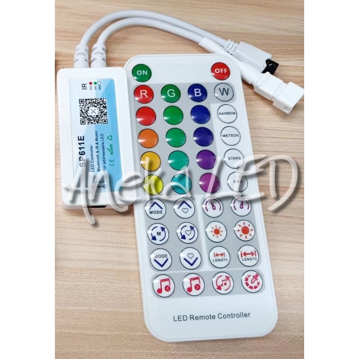 Jual Adjian LED Remote Controller SP611E Bluetooth IR Music WS2811 ...