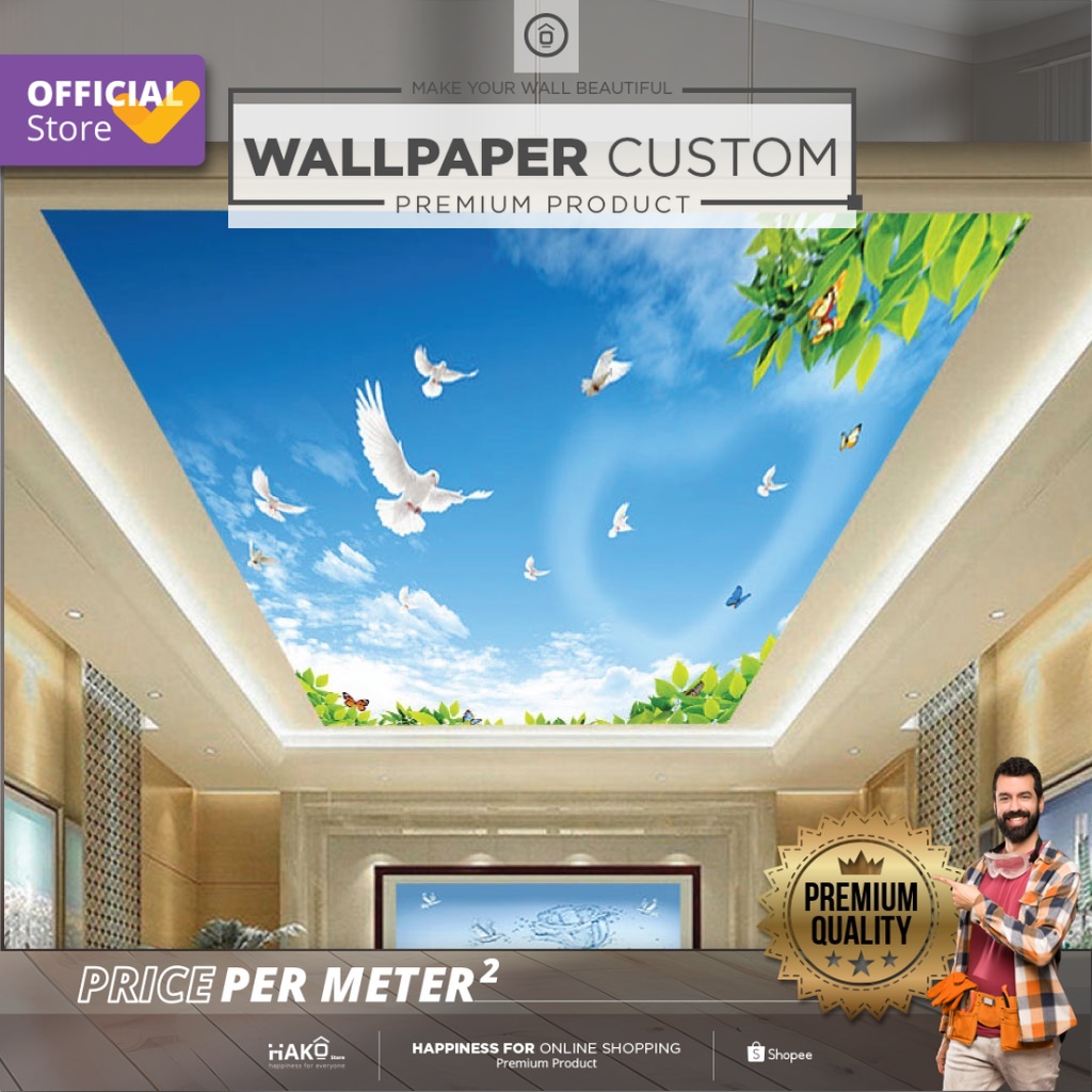 Jual Sticker Plafon Custom Ruang Tamu | Gambar Langit dan Luar Angkasa ...