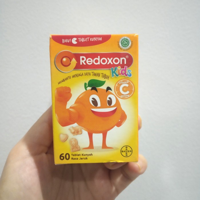 Jual Redoxon Kids Isi 60 Tablet Kunyah Chewable vitamin C anak | Shopee ...