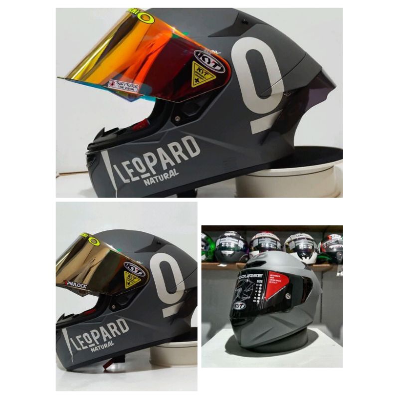 Jual Helm Full Face KYT TT Course Gorila Grey Doft Paket Ganteng ...