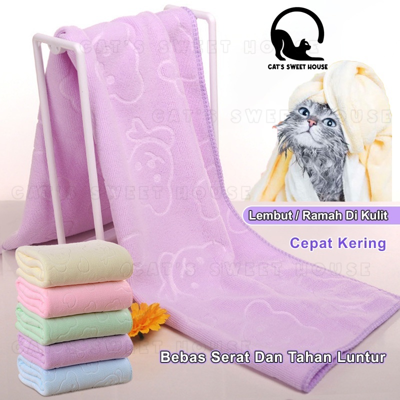 Jual Handuk Kucing Handuk Anjing Handuk Mandi Microfiber Bulu Premium ...