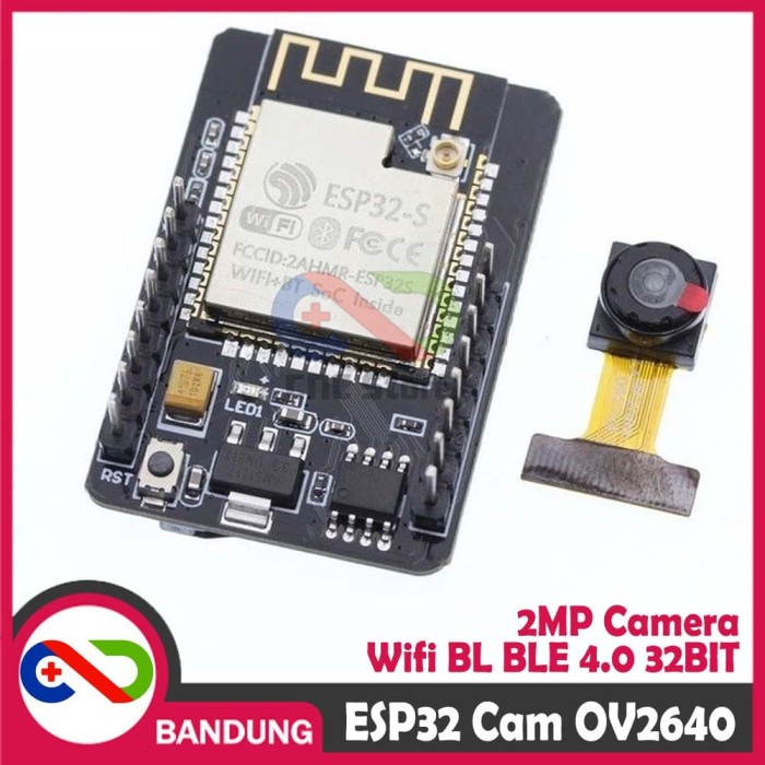 Jual Esp32 Cam Ov2640 Camera 2mp Esp32s Wifi Bluetooth Ble 40 32bit Shopee Indonesia 