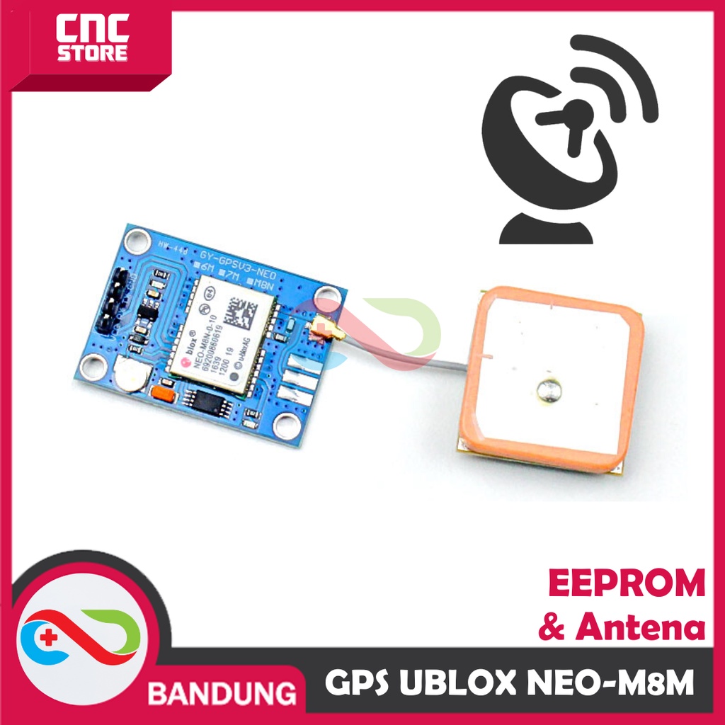 Jual MODULE GPS U BLOX NEO-8M GY-GPSV3-M8M APM2.5 GPS SENSOR V3 + ANTENA | Shopee Indonesia