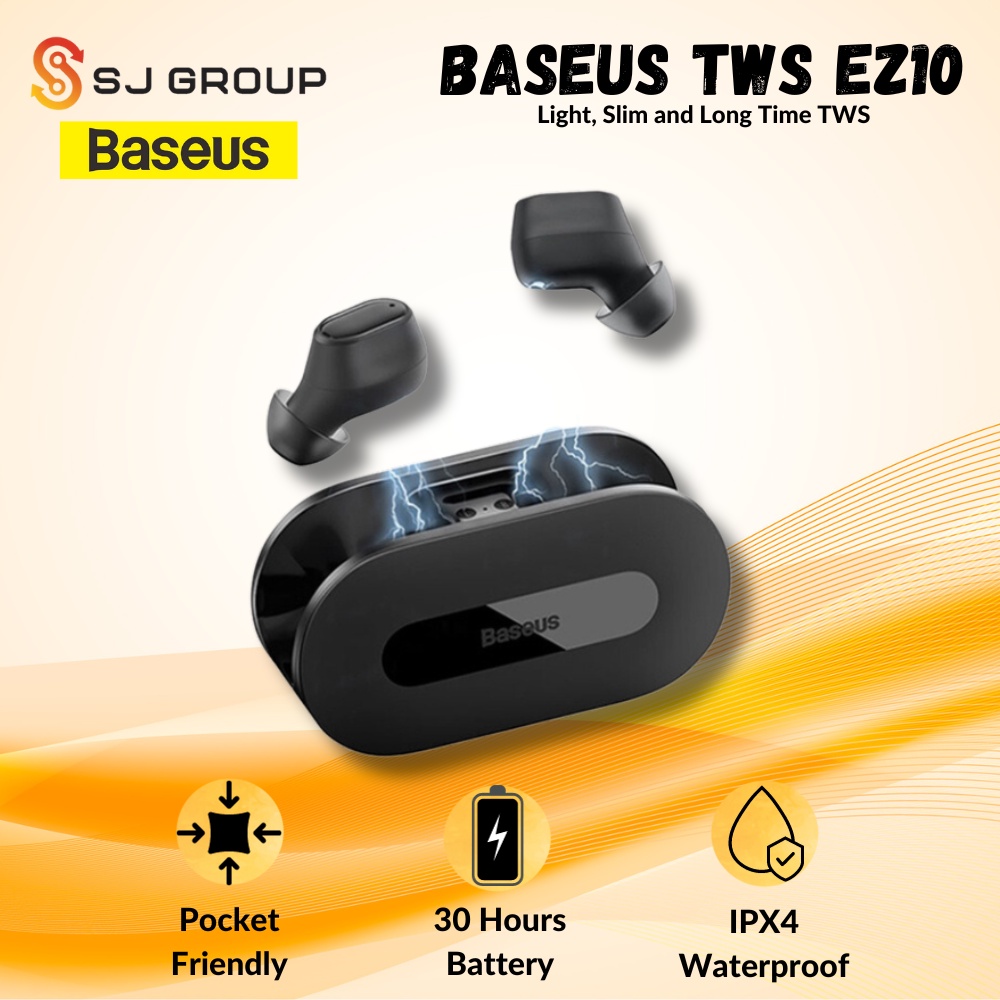 Jual Baseus Bowie EZ10 TWS True Wireless Headset Bluetooth Earphone ...