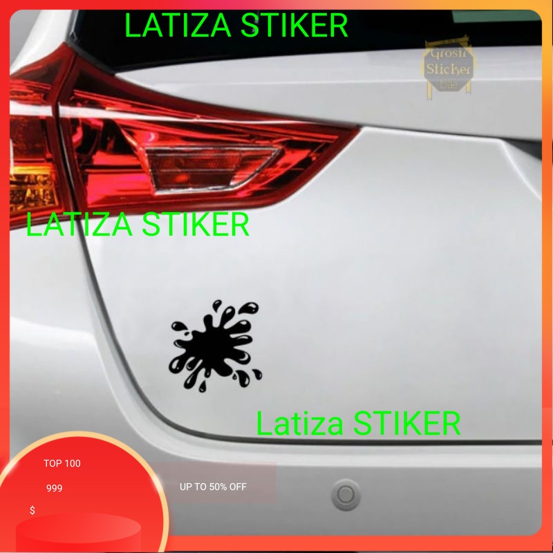 Jual Sticker Splash stiker bercak cairan atau cat sticker cutting harga ...