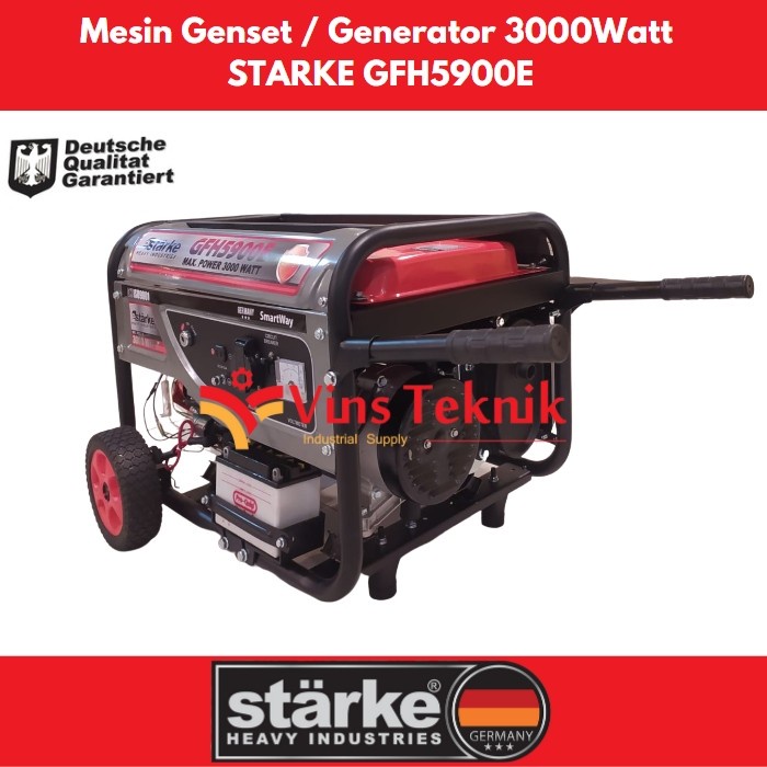 Jual Mesin genset bensin 3000watt Generator set GFH 5900 E STARKE ...