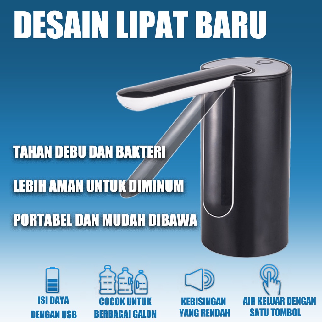 Jual Pompa Air Galon Lipat Pompa Galon Air Elektrik Wireless Smart ...