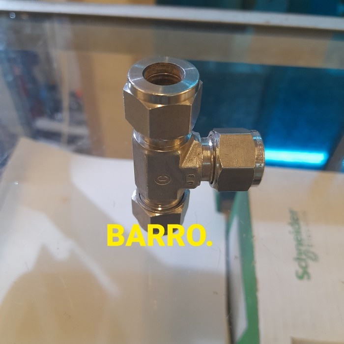 Jual Tee Union Connector Tubing Stainless 3/8" Inch Konektor Tube SS 316 | Shopee Indonesia