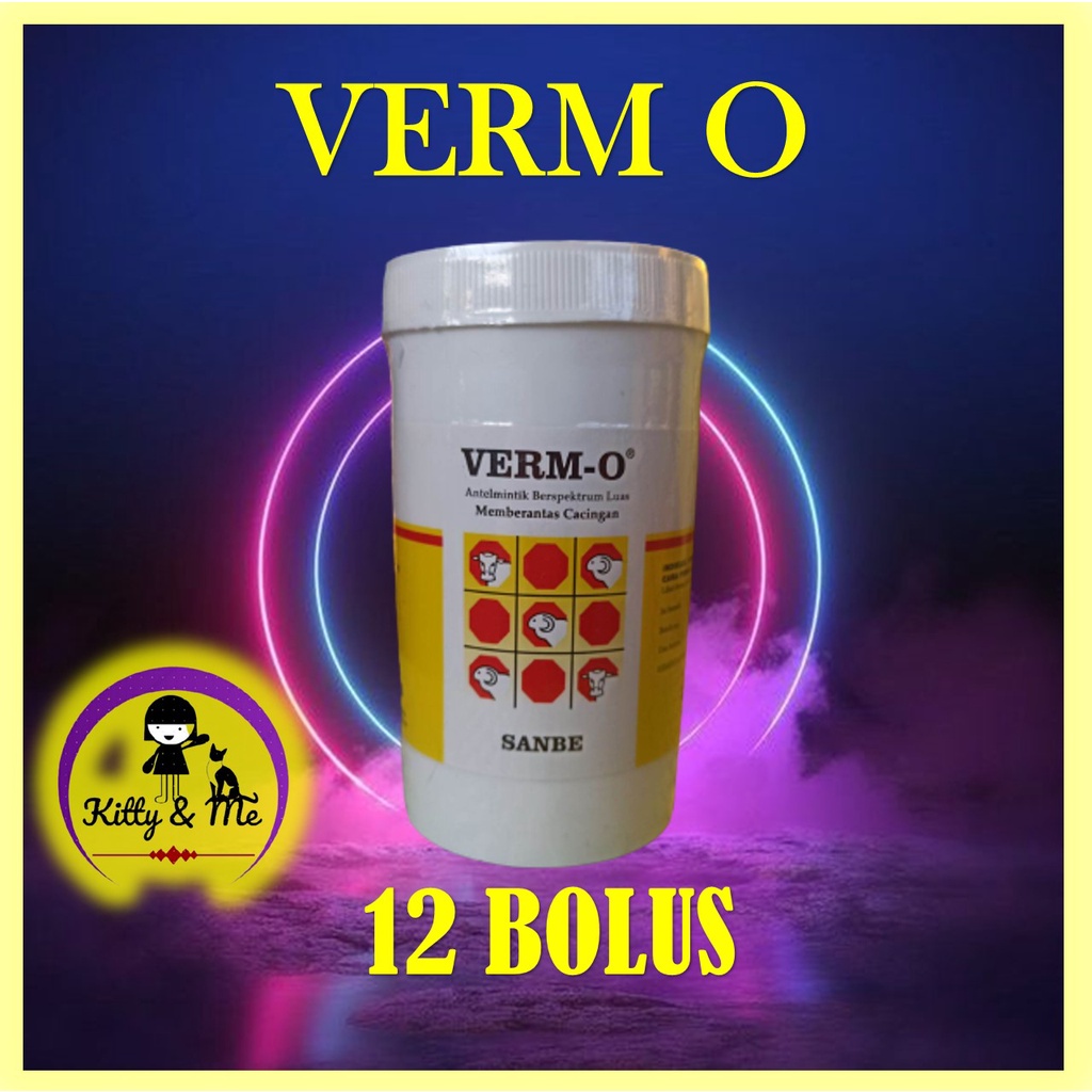 Jual VERM O 12 BOLUS OBAT CACING HEWAN TERNAK SAPI, KERBAU DAN KUDA ...