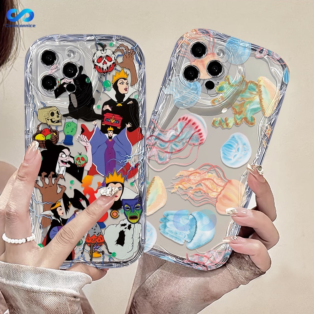 Jual Colorful Jellyfish and Evil Queen Casing hp iPhone 15 Pro Max iPhone 11 12 14 13 Pro Max XR ...