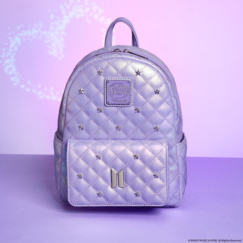 Jual Loungefly Big Hit Entertainment BTS Logo Iridescent Purple Mini ...