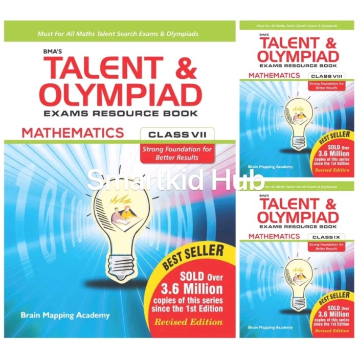 Jual Buku Talent & Olympiad Exam Resource Book Mathematics Class 7/8/9 ...