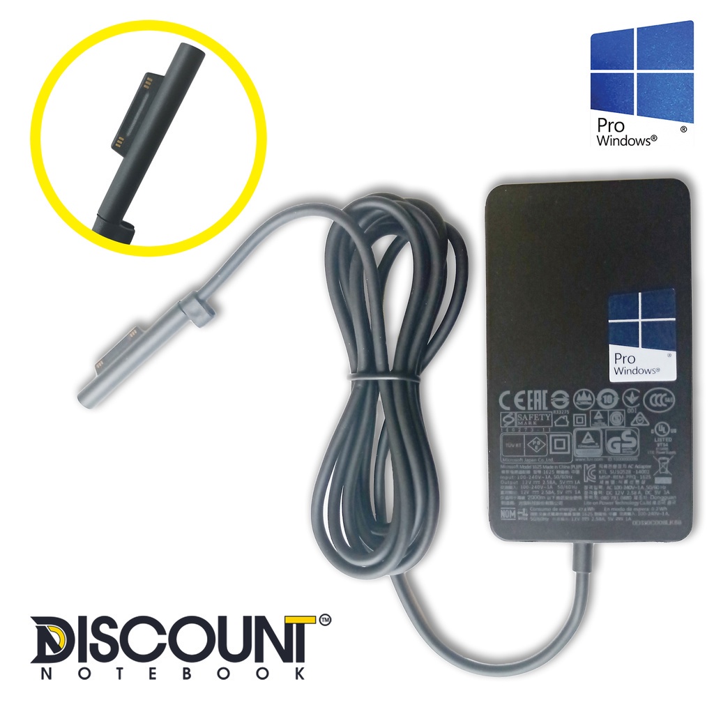 Jual ADAPTOR | ADAPTER CHARGER MICROSOFT SURFACE PRO 3 12V 2.58A ...