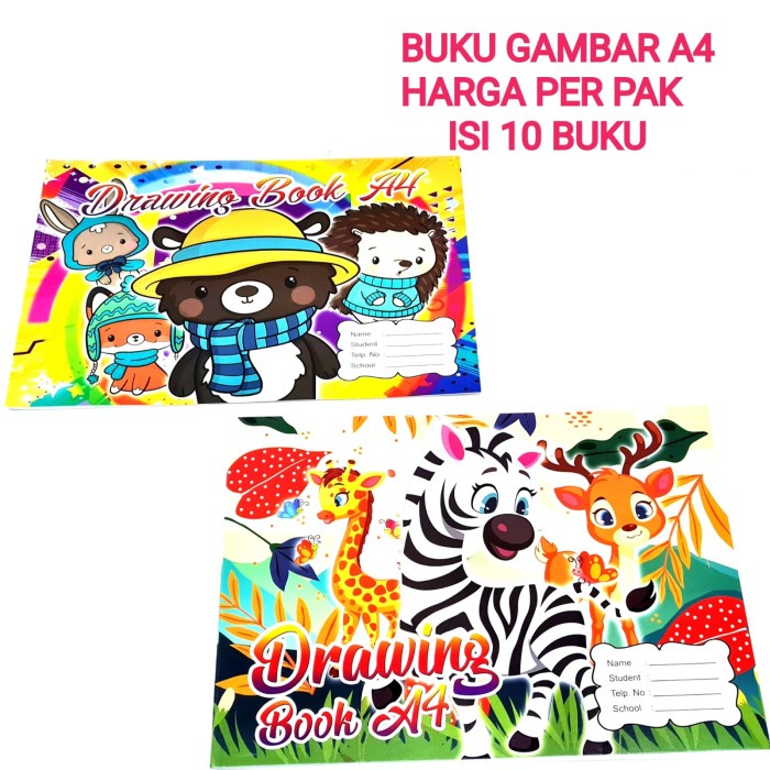 Jual Buku Gambar Drawing Book A4 Isi 10 Buku | Shopee Indonesia