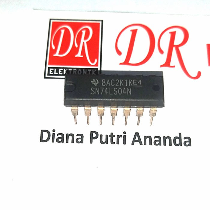 Jual IC 7404 CD7404 Integrated Circuit TTL SN74HC04N DIP 74HC04 NAND 74LS04 LA27 | Shopee Indonesia