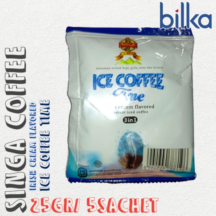 Jual KOPI BUBUK CAP SINGA ICE COFFEE TIME 5X25GRAM | Shopee Indonesia