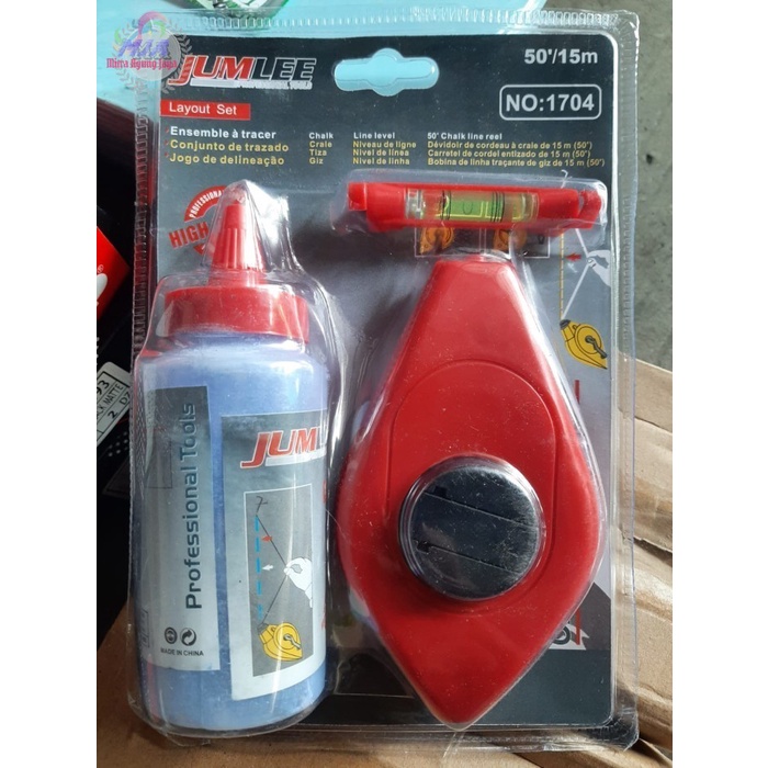 Jual BENANG SIPATAN TUKANG + TINTA SET JUMLEE LOT BENANG SET UKUR ...