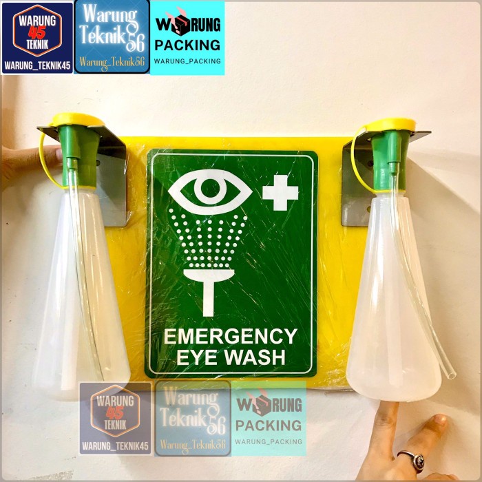 Jual Emergency Eyewash Eye Wash Station Wall Mounted Tembok Portable ...