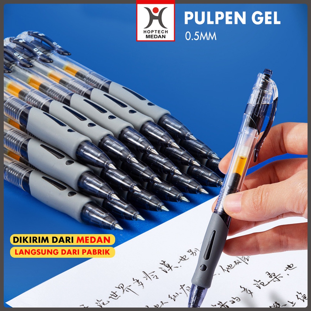 Jual Gel Pen Penulisan Halus Pulpen Gel 0.5mm Alat Tulis Aesthetic ...
