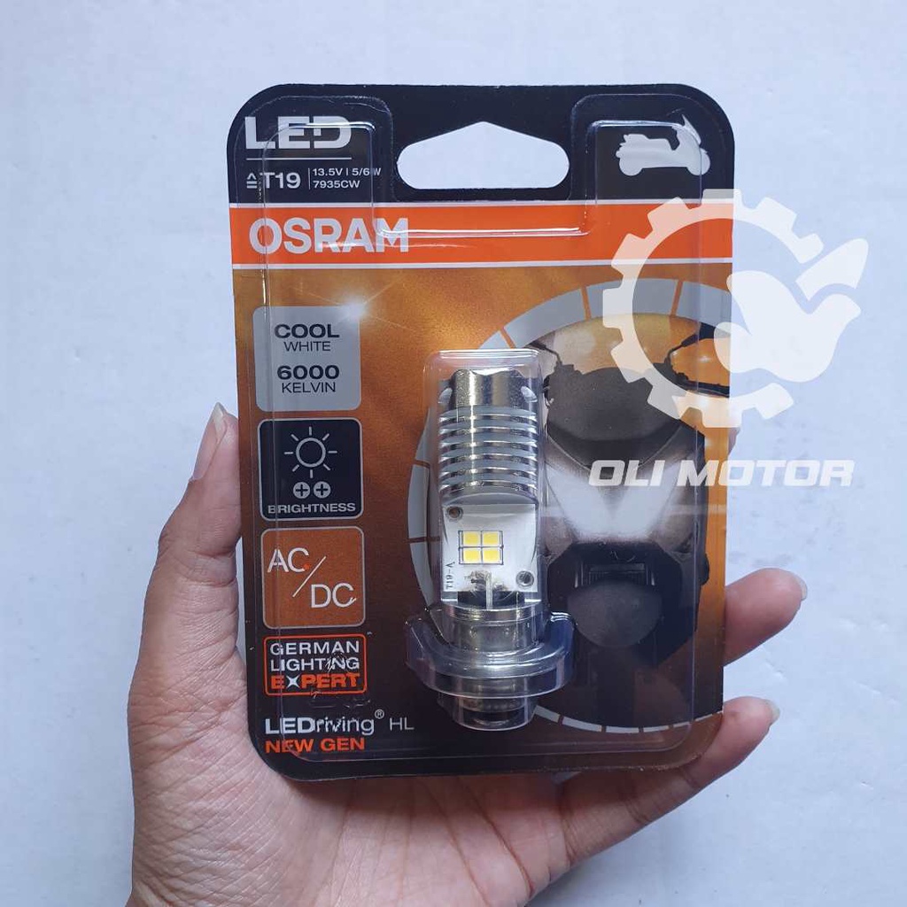 Jual Osram H6 M5 LED Lampu Depan Motor Bebek Matic Hi Low AC DC Putih | Shopee Indonesia