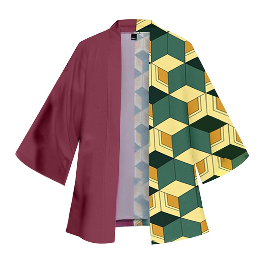 Jual Demon Slayer Anime Cartoon Fashion Men Women Loose Summer Beach ...