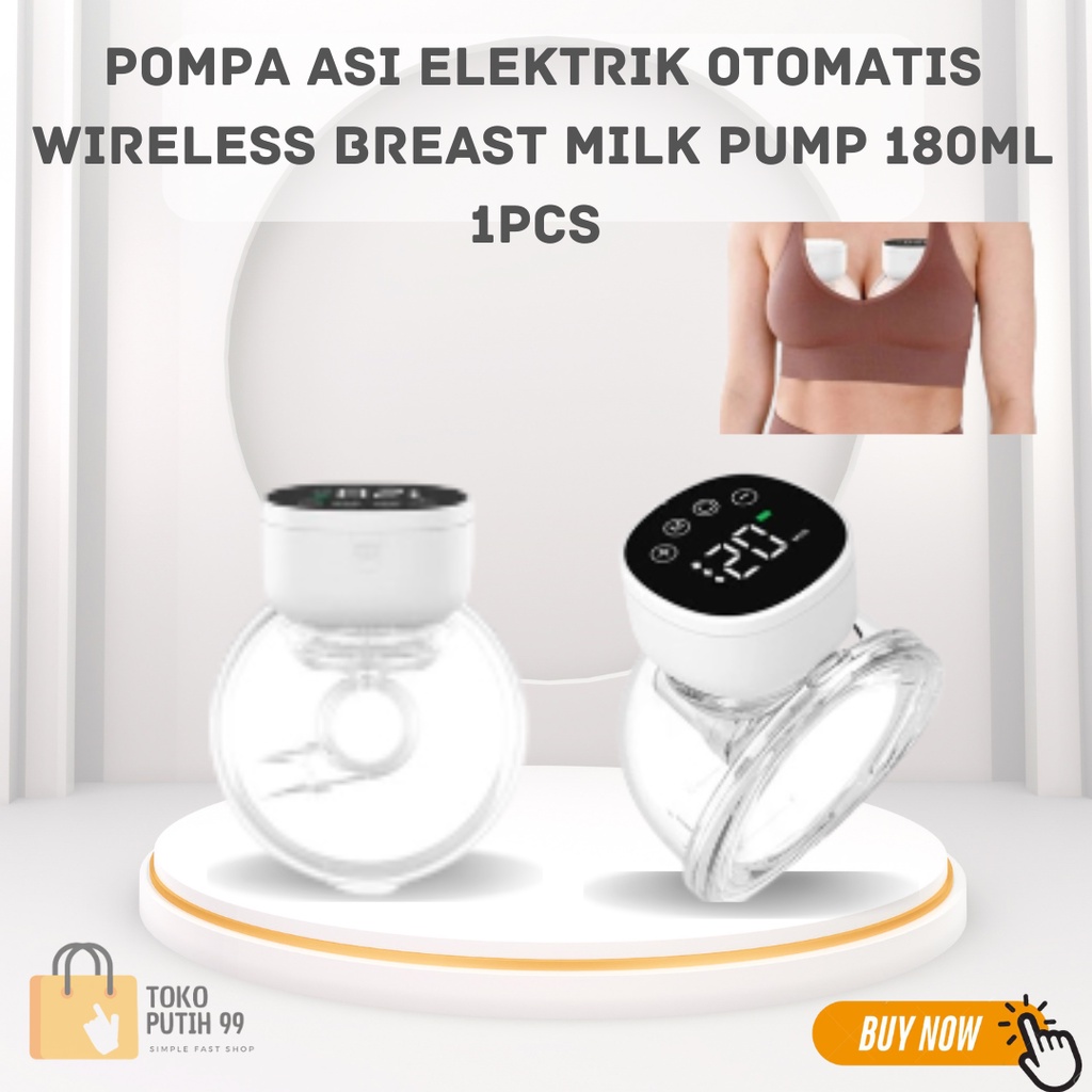 Jual Wireless Breast Milk Pump / Pompa ASI Elektrik Otomatis 180ml ...