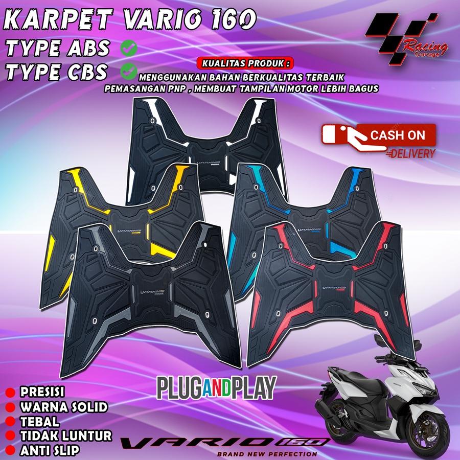 Jual KARPET VARIO 160 ABS CBS ISS BORDER PIJAKAN ALAS KAKI KARET RUBBER HONDA V160 PNP | Shopee ...