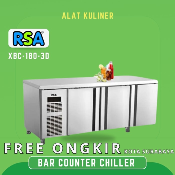 Jual BAR COUNTER CHILLER RSA XBC-180-3D BAR COUNTER 3 PINTU STAINLESS ...