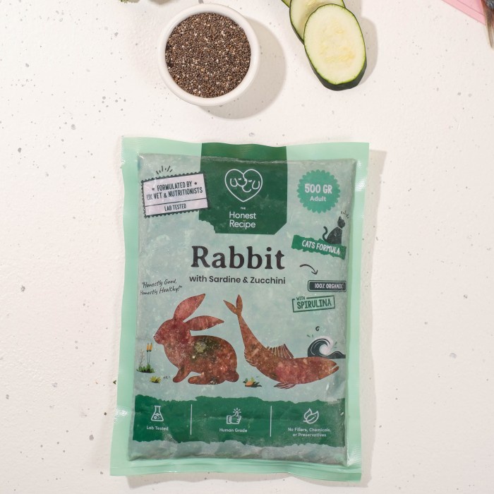 Jual The Honest Recipe Adult Cat Rabbit with Sardine & Zucchini ...