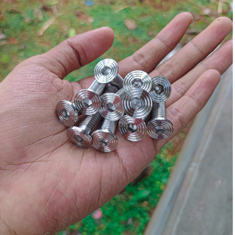 Jual BAUT M8 atau baut drat 12 stainless baut piringan | Shopee Indonesia