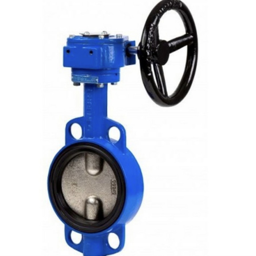 Jual Butterfly Valve Gear 14" Inch DN 350 Cast Iron Seat EPDM Disc ...
