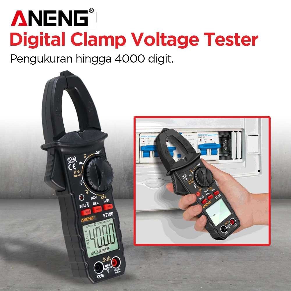 Jual Digital Clamp Meter Voltage Tester Ncv 4000 Digit Penguji Tegangan ...