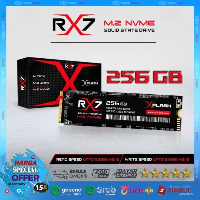 Jual SSD NVMe M.2 RX7 256GB X-Flash | SSD Nvme M2 RX7 XFLASH 256 GB ...