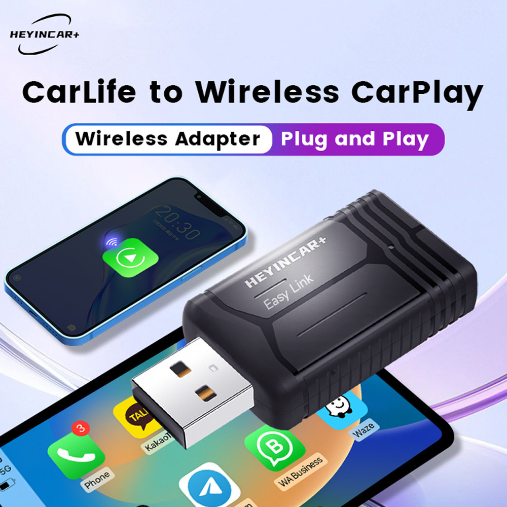 Jual 2025 New HEYINCAR CarLife to Wireless CarPlay Adapter For Hyundai Kia Toyota Honda BAIC FAW ...
