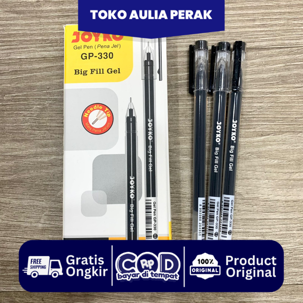 Jual GEL PEN JOYKO GP-330 KETEBALAN 0.5mm 1 PACK | Shopee Indonesia