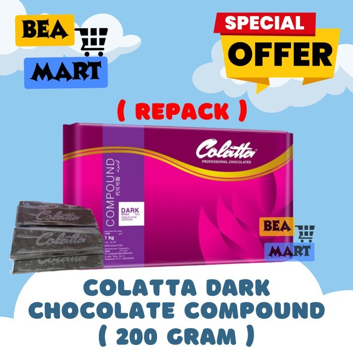 Jual Coklat Batangan Collata 200gr | Colata Colatta Dark Chocolate ...