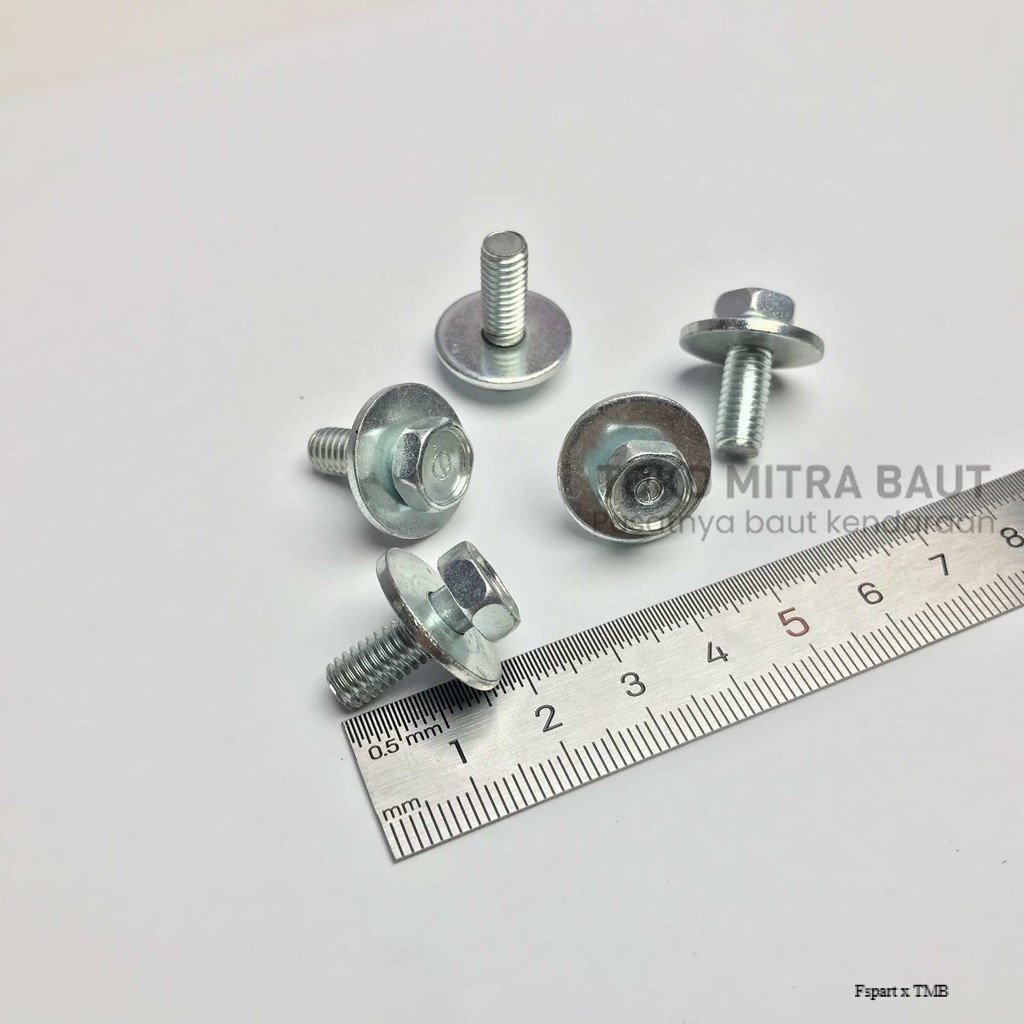 Jual BAUT 10 M6 x 20 RING BAUT ORIGINAL HONDA KUNCI 10 PANJANG 2CM | Shopee Indonesia