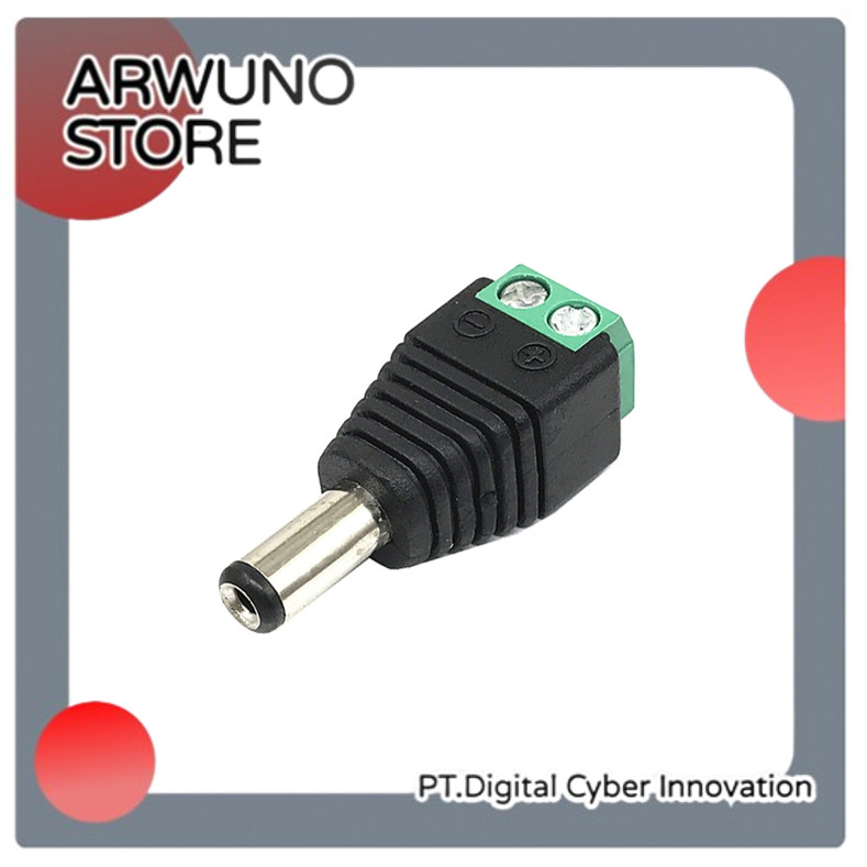 Jual Jack DC Male Socket DC Jantan 2.1x5.5mm Jack Power DC Konektor ...