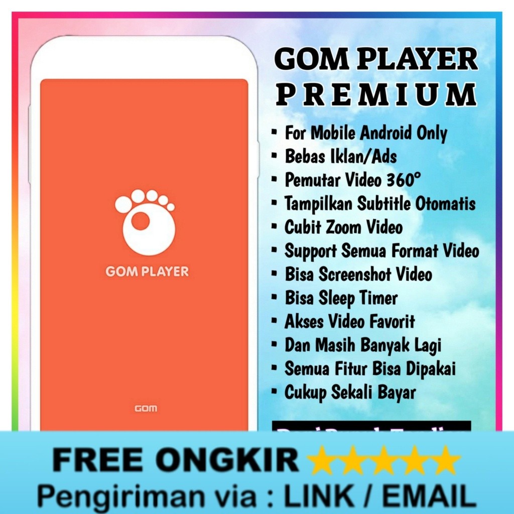 Jual Beli 1 Gratis 1 GOM Player Pro Unlimited | Shopee Indonesia