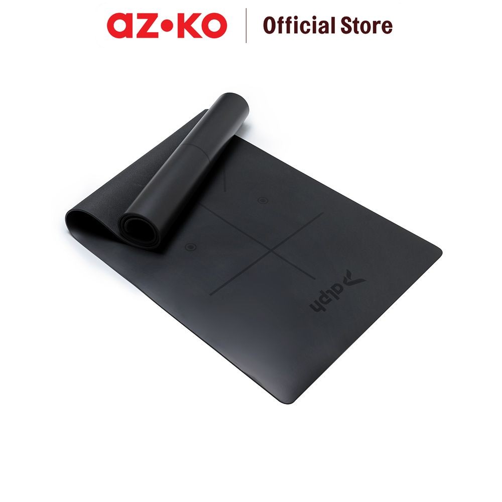 Jual AZKO Alph Matras Yoga Dengan Strap Pu Rubber 5 mm - Hitam Mat Alas Senam Mattress Latihan ...
