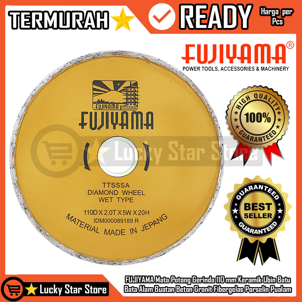 Jual FUJIYAMA Mata Roda Potong Tipe Basah 110 mm Piring Potongan ...