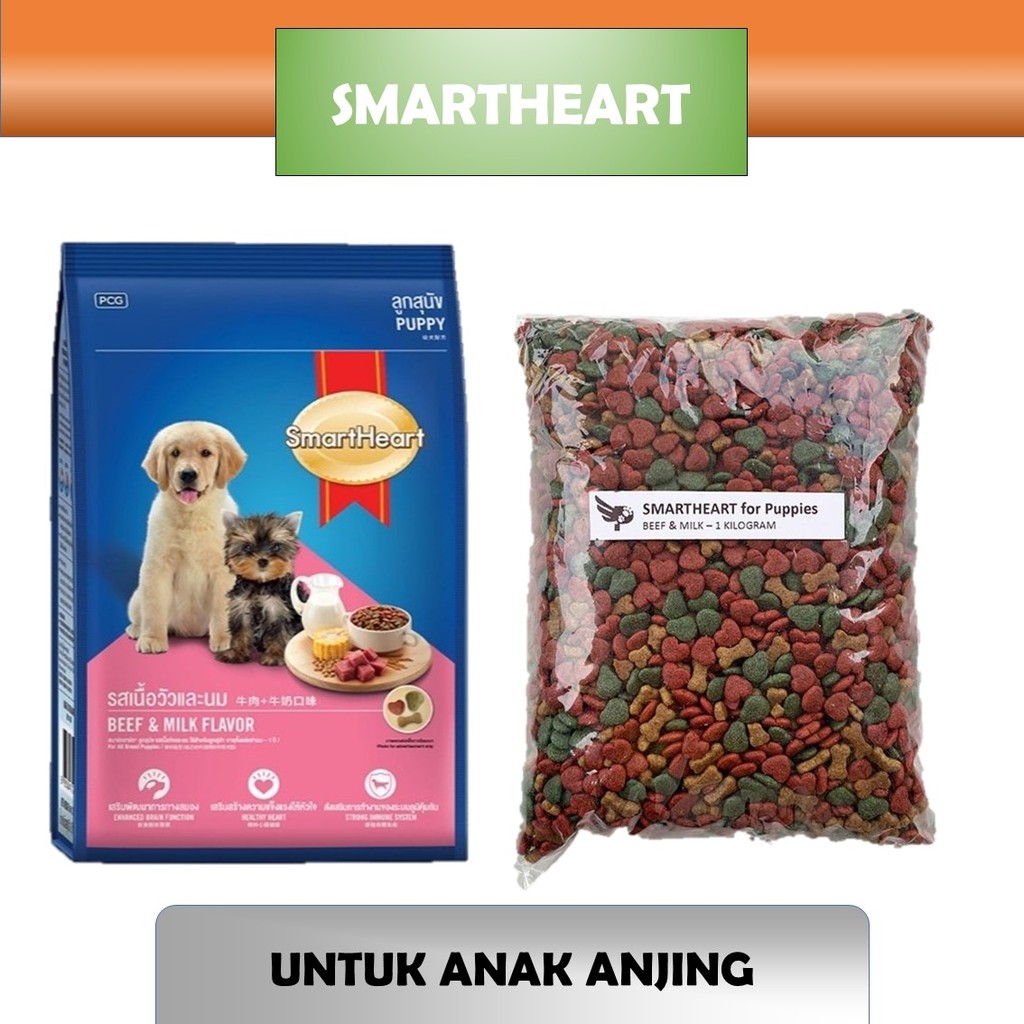 Jual SMARTHEART DOG dry food 1kg 1 KG makanan pakan anjing lamb beef ...