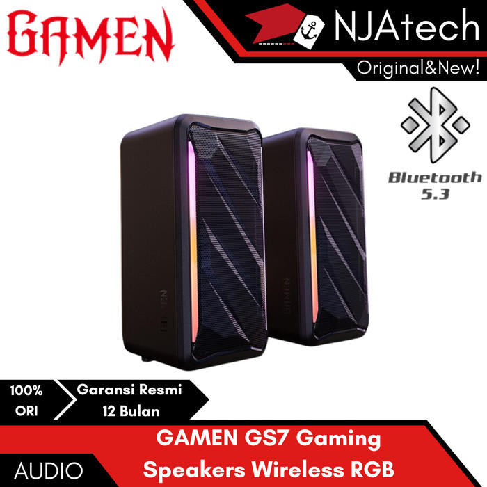 Jual GAMEN GS7 Speaker Wireless Bluetooth Super Bass PC Gaming Surround ...