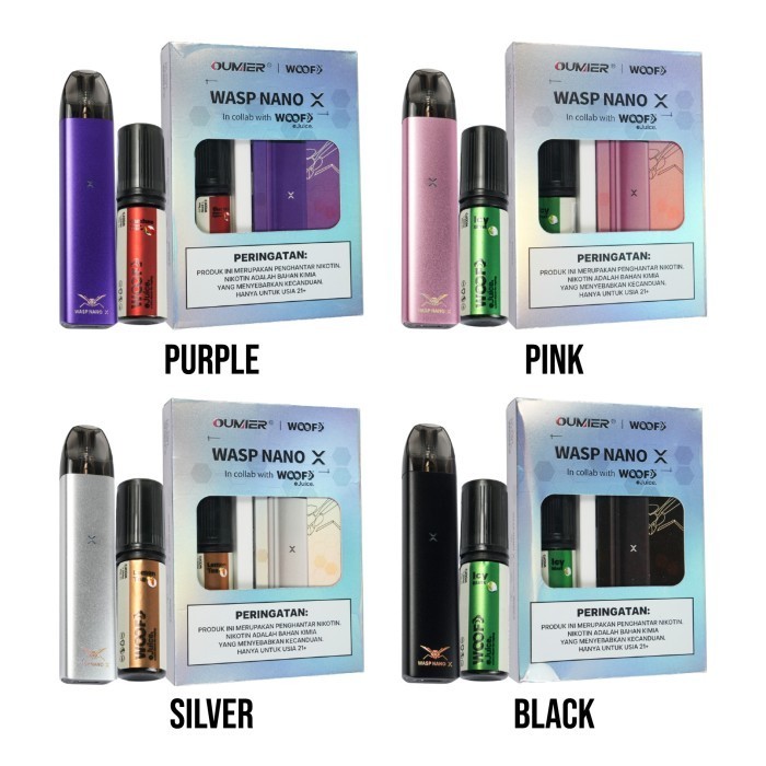 Jual Pod Wasp Nano X Pod Kit Bundling Liquid WOOF Authentic By Oumier x ...