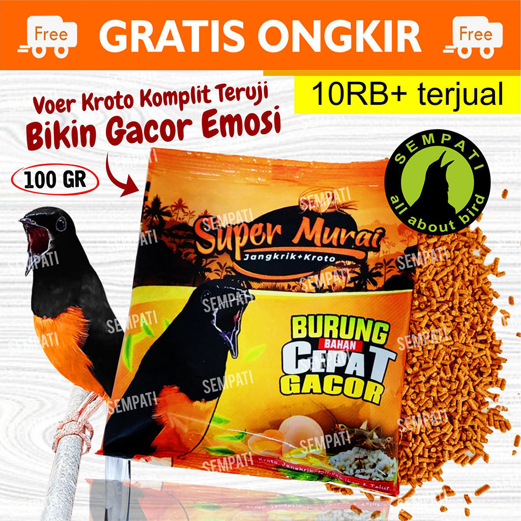 Jual SEMPATI Voer Murai Super Murai Sempati Jangkrik Kroto Sari Pakan ...
