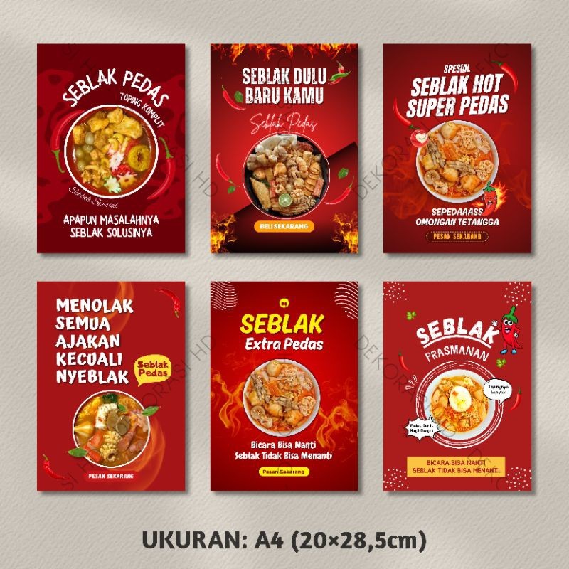 Jual Poster Kayu murah & unik Spesial Seblak Hiasan Dinding Aesthetic ...