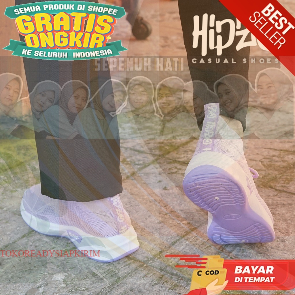 Jual Sepatu Merk Hipzo Wanita D14 Korea Terbaru 2022 Kekinian ORI1 100% ...