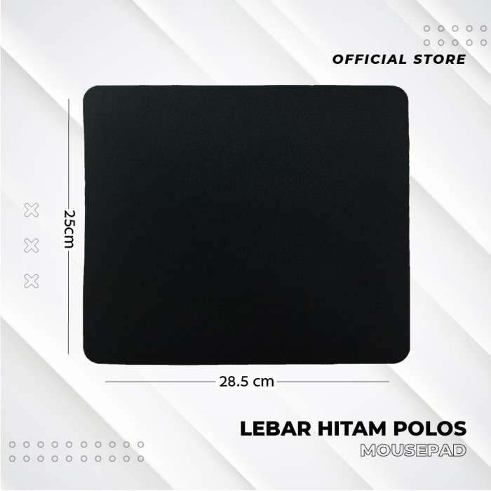Jual Mousepad Gaming Lebar Hitam 25cm x 29 cm | Shopee Indonesia