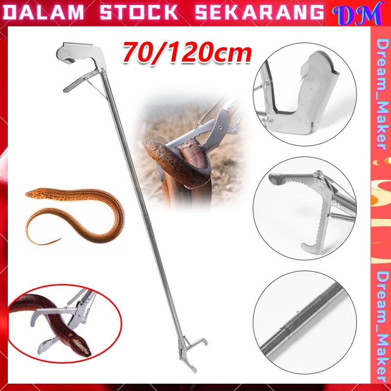 Jual Tang Penangkap Ular 70/120 Cm Penjepit Belut Baja Tahan Karat ...