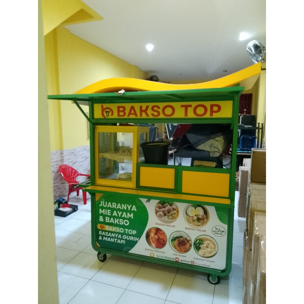 Jual Gerobak Mie ayam Bakso dan seblak atau jajanan lainnya Gerobak ...
